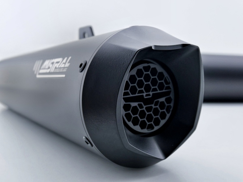 Mistral exhaust kit, Avion S, stainless steel, matt black, Spare Parts ...